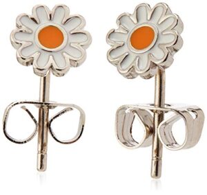 pura vida silver daisy stud earrings - .925 sterling silver earring