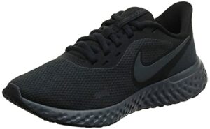 nike women's revolution 5 running shoe, black/anthracite, 6 regular us