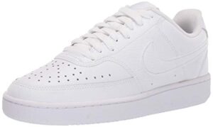 nike women's court vision low sneaker, white/white-white, 8.5 regular us