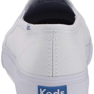 Keds Women's Double Decker Sneaker, White, 9.5