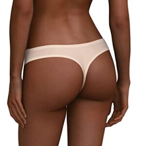 Chantelle Women's Soft Stretch One Size Seamless Thong, Nude Blush, OS