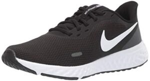 nike women's revolution 5 running shoe, black/white-anthracite, 7 regular us