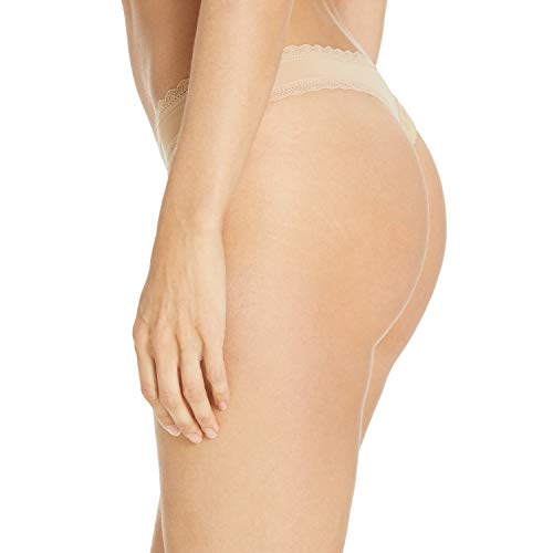 Calvin Klein Women's Flirty Thong Panty, Bare, S