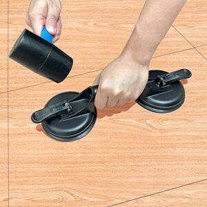 FCHO Floor Gap Fixer Tool for Laminate Floor Gap Repair Include Suction Cup and Mallet (Can't use on scraped surface floor)