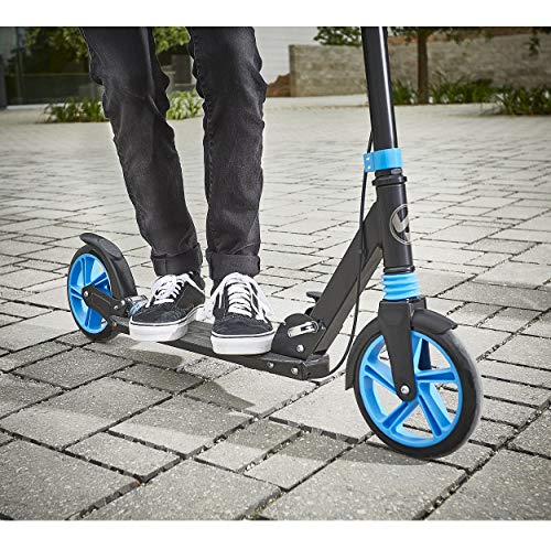 VIRO Rides Sport Runner Folding Kick Scooter Black/Blue - Amazon Exclusive