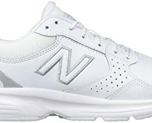 New Balance Women's 411 V1 Walking Shoe, White/White, 8