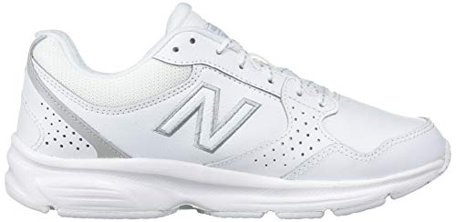 New Balance Women's 411 V1 Walking Shoe, White/White, 8