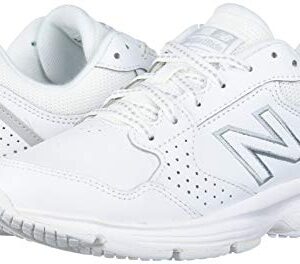 New Balance Women's 411 V1 Walking Shoe, White/White, 8