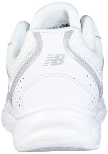 New Balance Women's 411 V1 Walking Shoe, White/White, 8