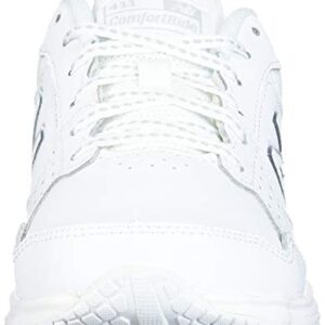 New Balance Women's 411 V1 Walking Shoe, White/White, 8