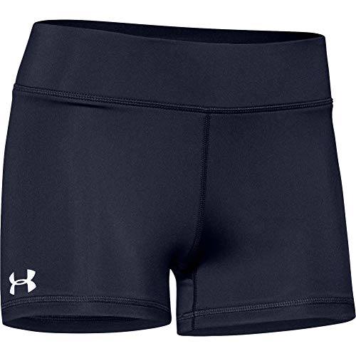 Under Armour Women's Team Shorty 3 , Midnight Navy (410)/White , Small