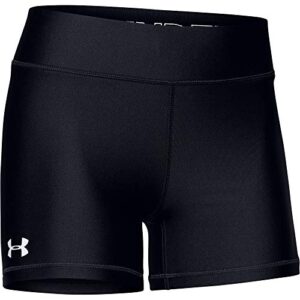 Under Armour Women's Team Shorty 4 , Black (001)/White , Large