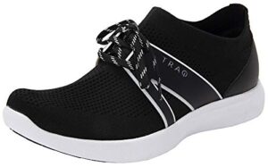 traq by alegria qool womens smart walking shoe black 11 m us