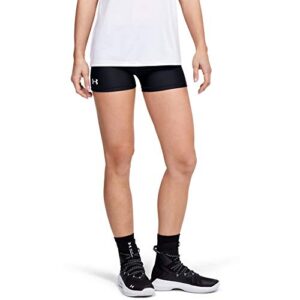 under armour women's team shorty 3 , black (001)/white , medium