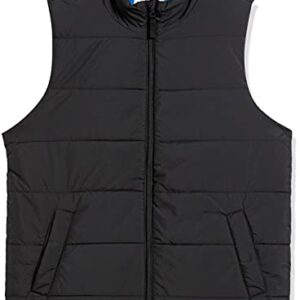 Amazon Essentials Men's Midweight Puffer Vest, Black, Medium