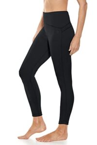 coolibar upf 50+ women's tulip swim leggings - sun protective (xx-large- black)