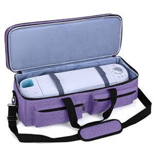 LUXJA Double-layer Bag Compatible with Cricut Explore Air (Air2) and Maker, Carrying Bag Compatible with Cricut Die-Cut Machine and Supplies (Bag Only, Patent Design), Purple