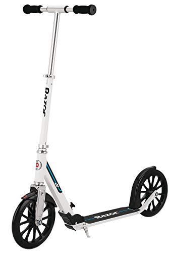 Razor A6 Kick Scooter for Kids Ages 8+ - Extra-Tall Handlebars & Longer Deck, 10" Urethane Wheels, Anti-Rattle Technology, For Riders Up to 220 lbs