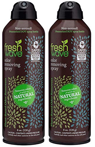 Fresh Wave Odor Eliminator Spray & Air Freshener, 8 oz. | Pack of 2 | Non-Aerosol, Fine Mist | Odor Absorbers | Safer Odor Relief | Natural Plant-Based Odor Eliminator | For Furniture, Fabrics & Trash