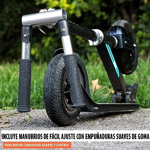 Razor A5 Air Kick Scooter for Kids Ages 8+ - Extra-Long Deck, 8" Pneumatic Rubber Wheels, Foldable, Anti-Rattle Handlebars, For Riders up to 220 lbs