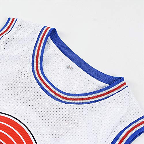 Yuzhanshui Bugs 1 Space Men's Movie Jersey Basketball Jersey White L