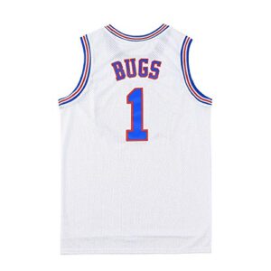 Yuzhanshui Bugs 1 Space Men's Movie Jersey Basketball Jersey White L