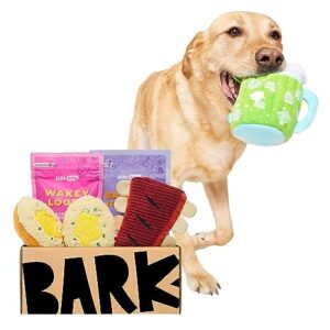 barkbox monthly subscription box, dog chew toys, all natural dog treats, dental chews, dog supplies themed monthly box, small dog (0-20lb)