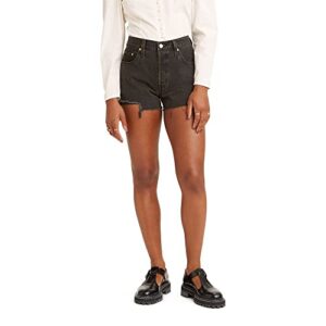 levi's women's 501 original shorts, lunar black, 27 (us 4)