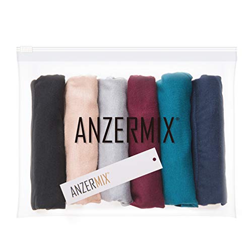 ANZERMIX Women's Breathable Cotton Thong Panties Pack of 6 (6-pack Dark Vintage, Large)