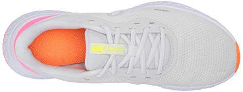 Nike Women's Revolution 5 Running Shoe, Platinum Tint/White-Pink Blast-Total Orange-Lemon Venom, 5.5 Regular US