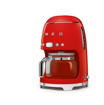 Smeg Drip Filter Coffee Machine, Red, 10 cup