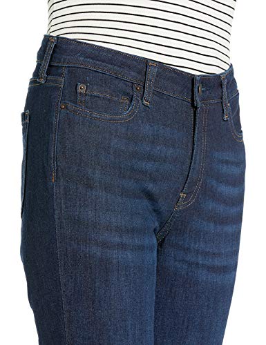 Amazon Essentials Women's Slim Straight Jean, Dark Wash, 14