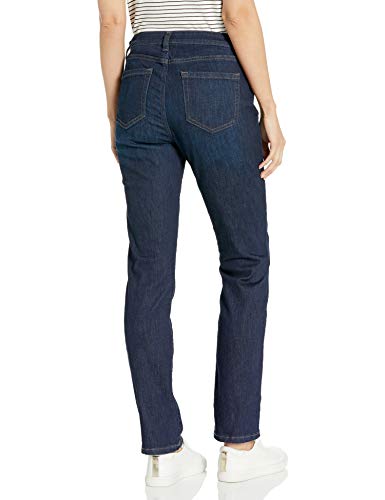 Amazon Essentials Women's Slim Straight Jean, Dark Wash, 14