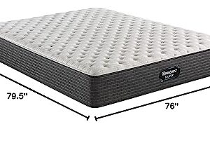 Beautyrest Silver BRS900 12” Extra Firm King Mattress, Cooling Technology, Supportive, CertiPUR-US, 100-Night Sleep Trial, 10-Year Limited Warranty, White