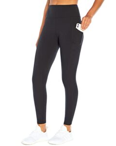 marika women's standard cameron high rise tummy control legging, black, medium