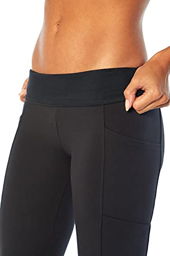 Marika Women's Standard Eclipse Tummy Control Bootleg Pant, Black, Small