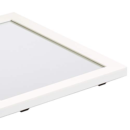 Amazon Basics Rectangular Wall Mirror 16" x 20", Standard Trim, White