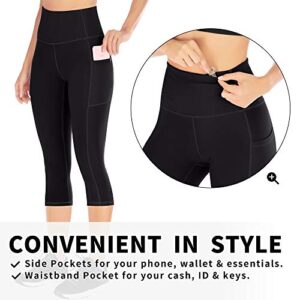 Ewedoos Capri Leggings for Women High Waisted Capri Leggings with Pockets for Women Yoga Pants Workout Capri Pants