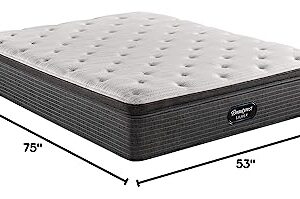 Beautyrest Silver BRS900 15 inch Medium Pillow Top Mattress, Full, Mattress Only