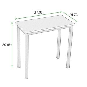 DlandHome 31.5 inches Small Computer Desk for Home Office Activity Table Writing Table for Small Spaces Study Table Student Laptop Desk Black DND-AC3CB-8040