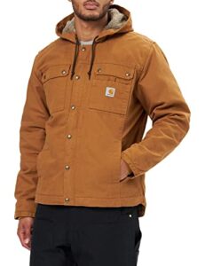 carhartt men's bartlett jacket (regular and big & tall sizes), brown, medium