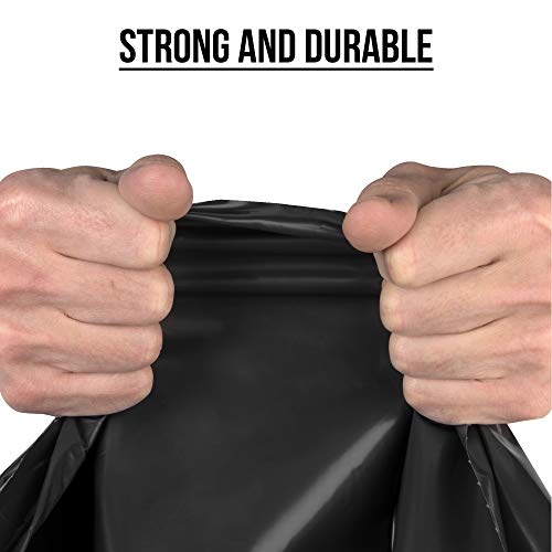 AmazonCommercial 42 Gallon Contractor Bags Heavy Duty Trash Bags, 3 MIL, Unscented, 50 Count