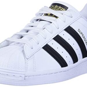 adidas Originals womens Superstar Sneaker, White/Black/White, 6.5 US