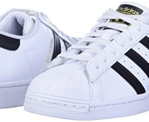 adidas Originals womens Superstar Sneaker, White/Black/White, 6.5 US