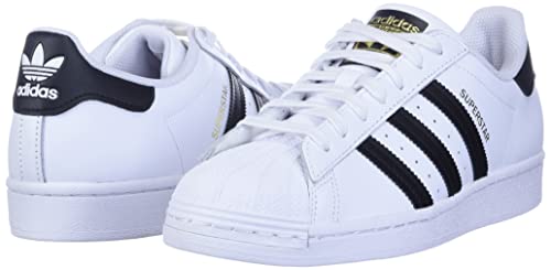 adidas Originals womens Superstar Sneaker, White/Black/White, 6.5 US