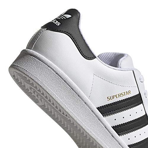 adidas Originals womens Superstar Sneaker, White/Black/White, 6.5 US