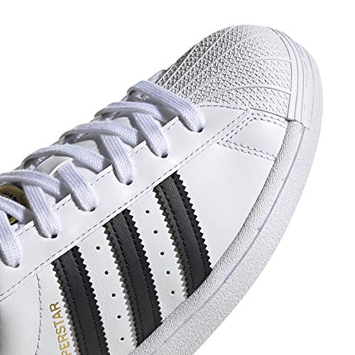 adidas Originals womens Superstar Sneaker, White/Black/White, 6.5 US