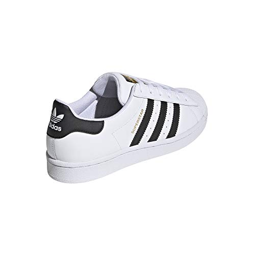 adidas Originals womens Superstar Sneaker, White/Black/White, 6.5 US