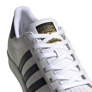 adidas Originals womens Superstar Sneaker, White/Black/White, 6.5 US