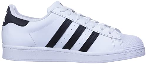 adidas Originals womens Superstar Sneaker, White/Black/White, 6.5 US